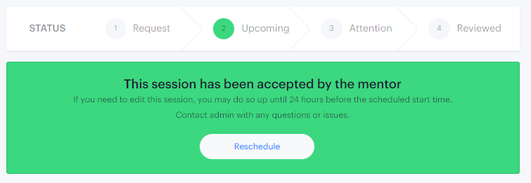 Rescheduling a session – GrowthMentor FAQ