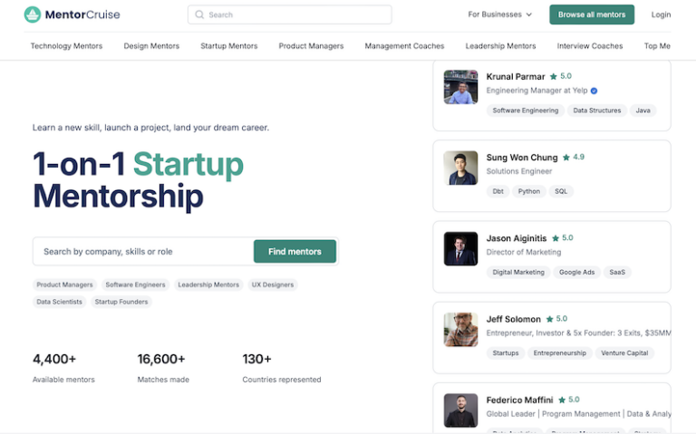 The Best Alternatives to Mentorcruise - GrowthMentor