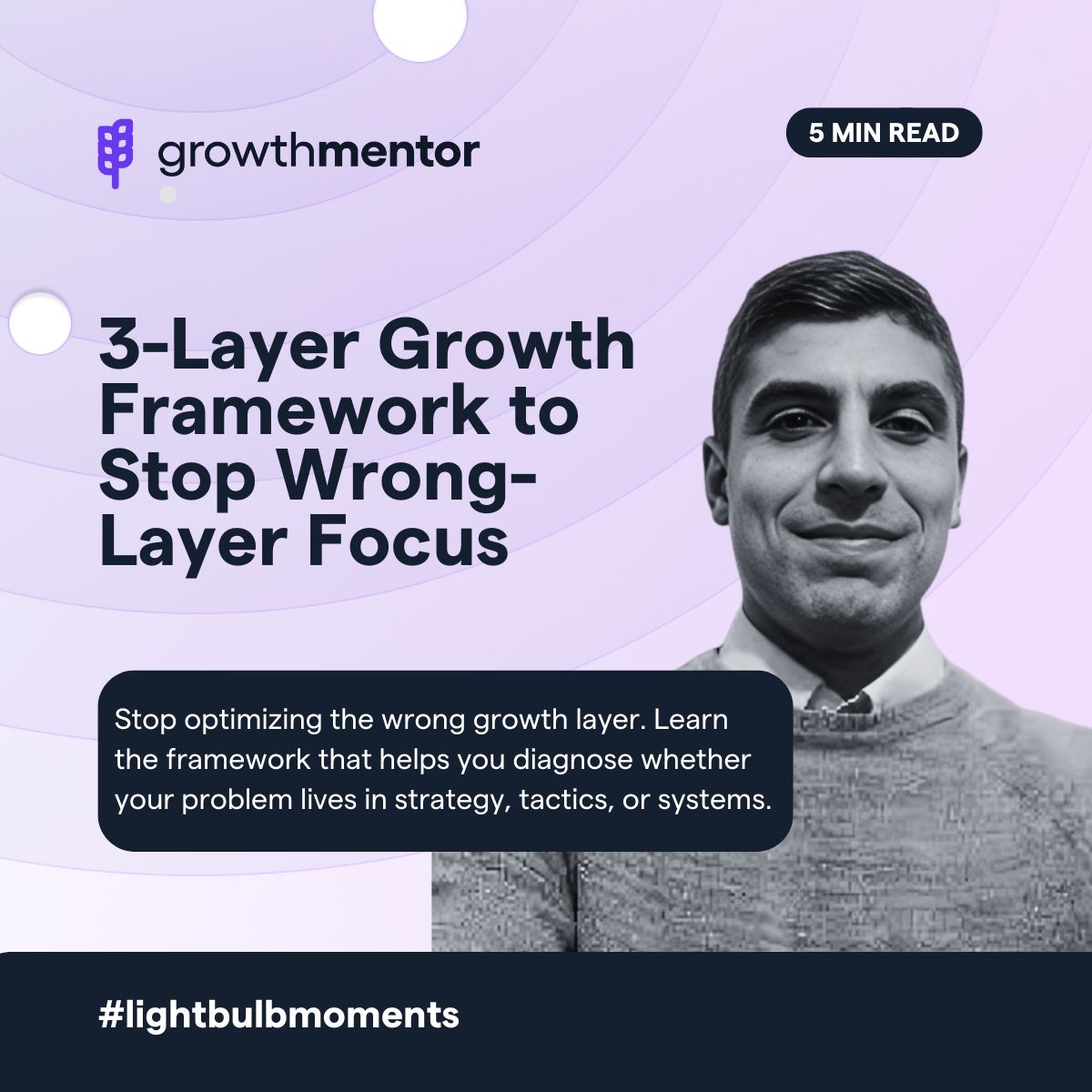 Three-Layer Growth Framework to Stop Wrong-Layer Focus
